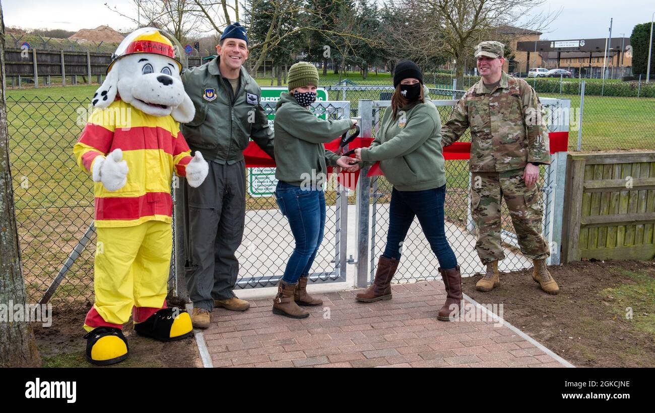 Sparky the Firedog, 48th Fighter Wing Fire Department mascot, Col ...