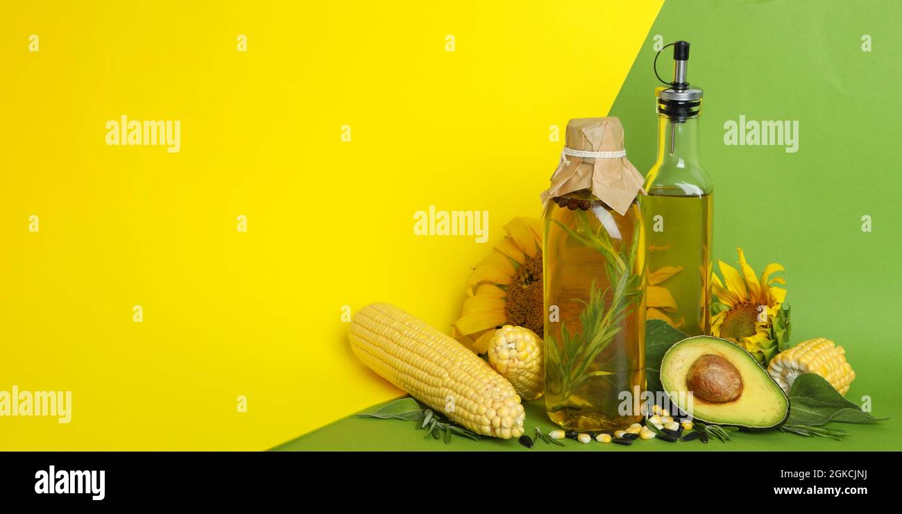 Various cooking oils bottles hi-res stock photography and images - Alamy
