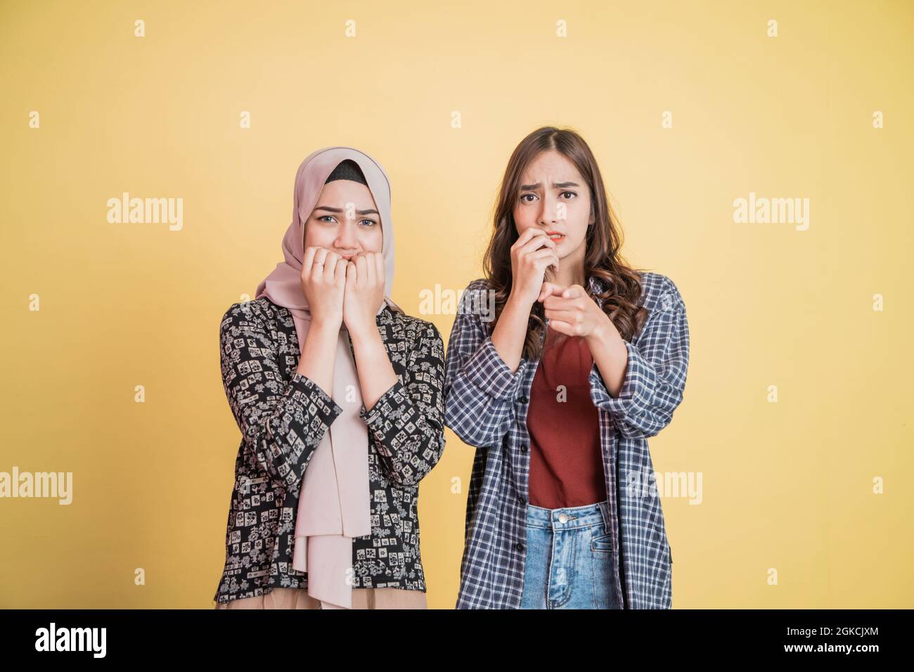 Looking Scared Pointing High Resolution Stock Photography and Images ...