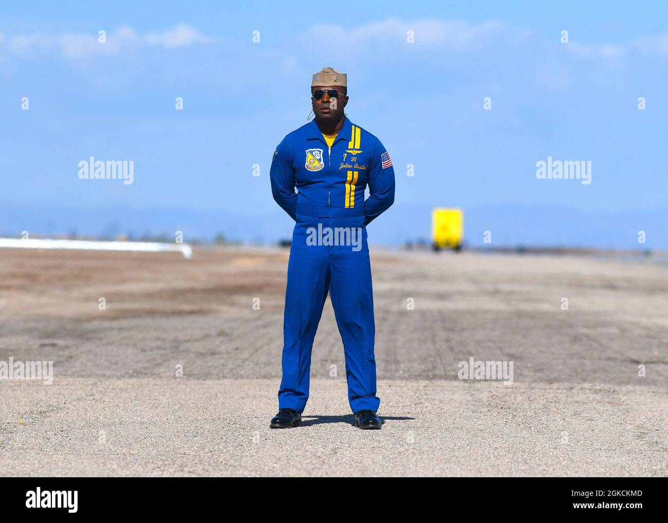 Narrator for the u s navy flight demonstration squadron hi-res stock ...