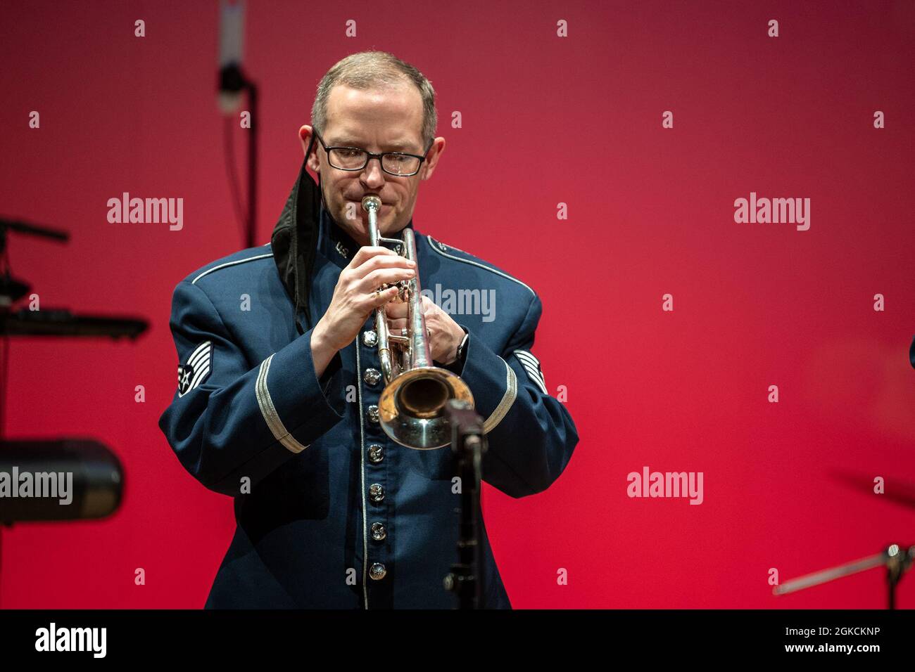 TSgt Matthew Kirkpatrick, a trumpet player for the Air Force Band of ...