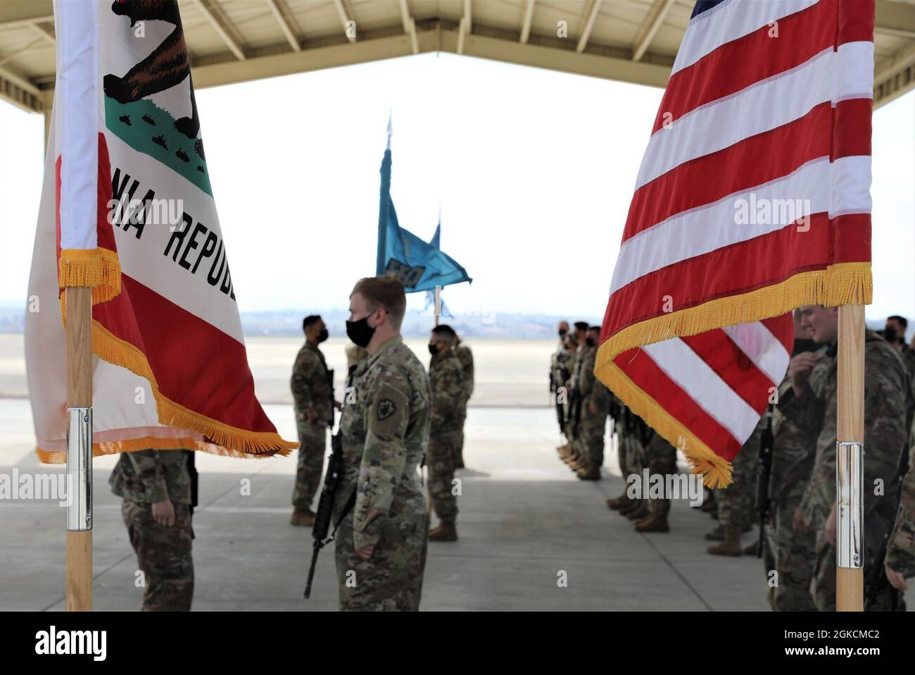 Soldiers with the California National Guard's 250th Expeditionary ...