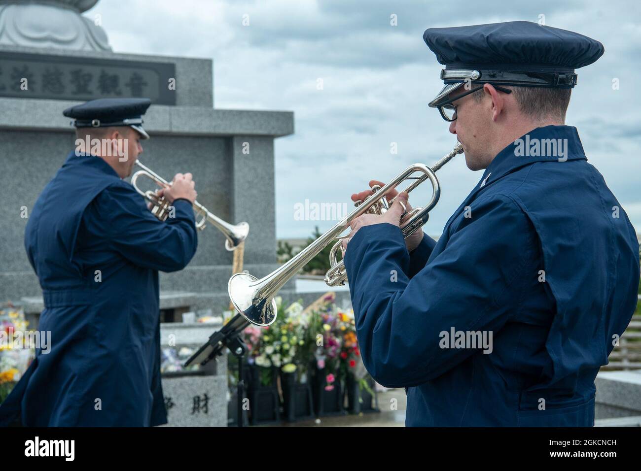 SSgt David Wuchter (left) and TSgt Matthew Kirkpatrick (right), trumpet ...