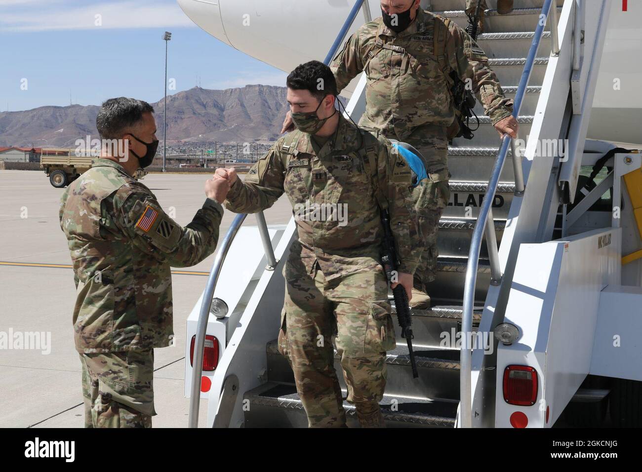 U.S. Army Maj. Gen. Sean Bernabe, the senior mission commander of Fort Bliss and the 1st Armored ...