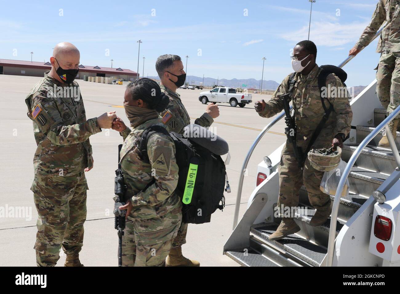 U.S. Army Maj. Gen. Sean Bernabe, the senior mission commander of Fort Bliss and the 1st Armored ...