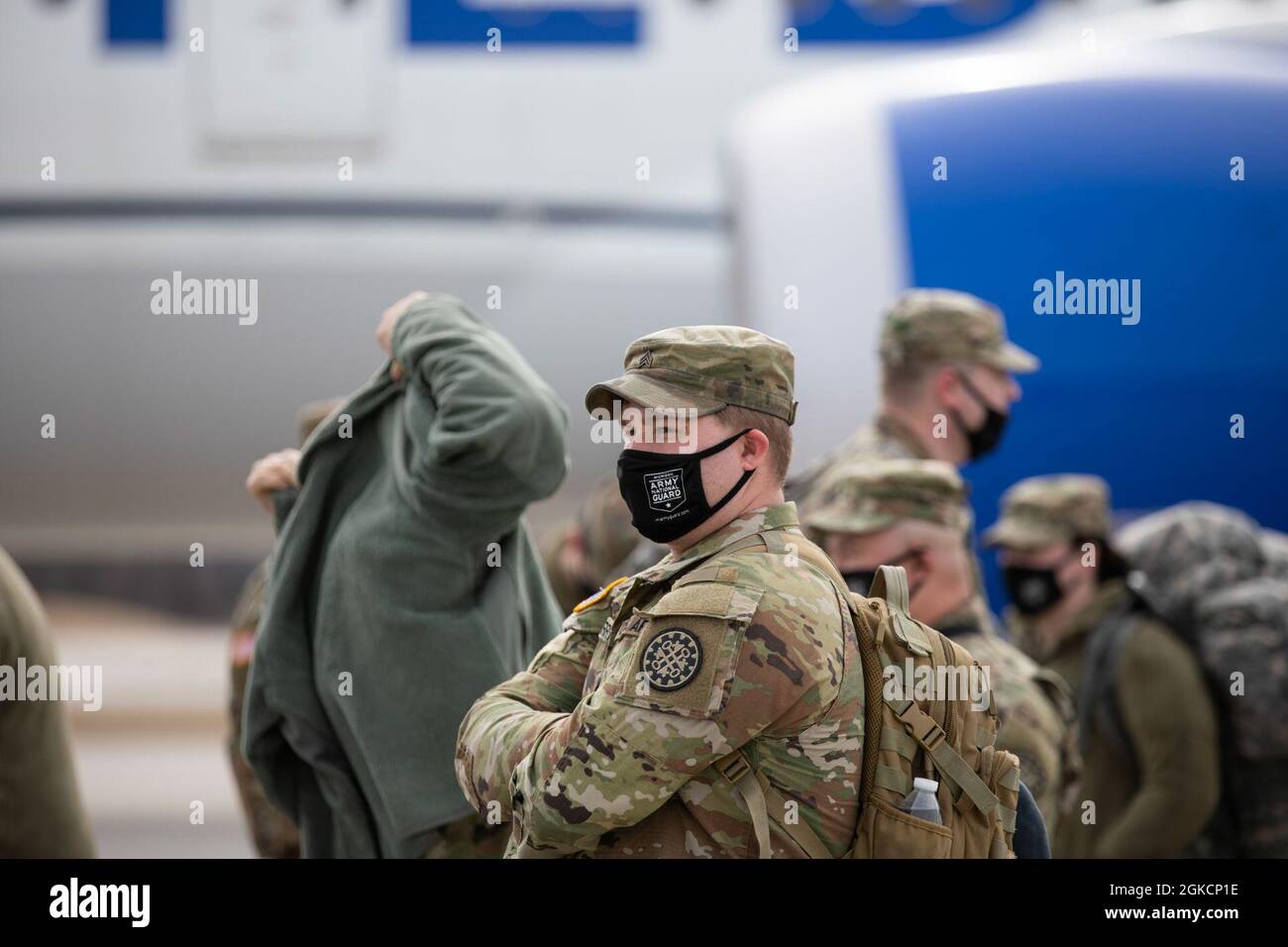 A U.S. Army Soldier with the 107th Engineer Battalion, 177th Military ...