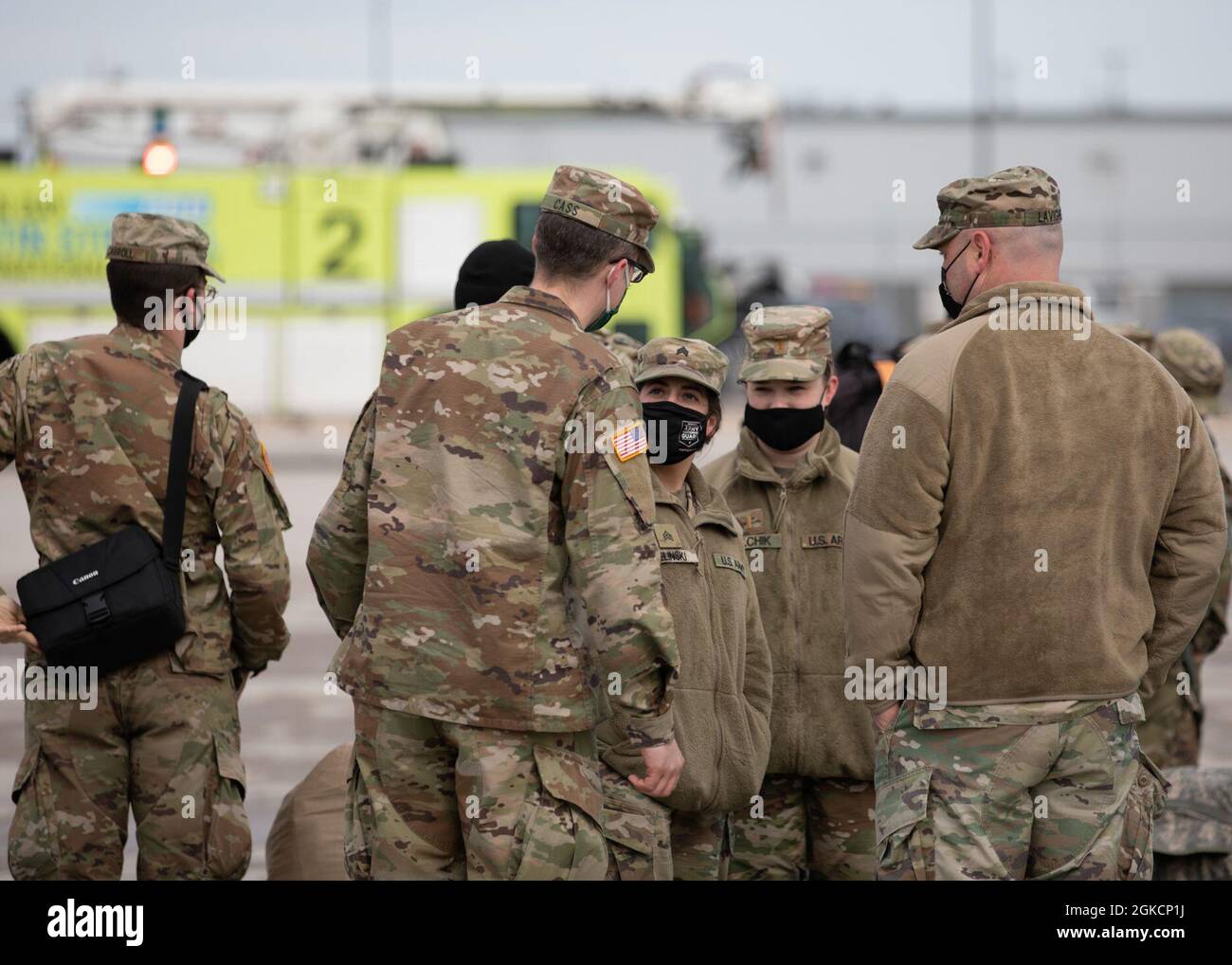 U.S. Army Soldiers with the 107th Engineer Battalion, 177th Military ...