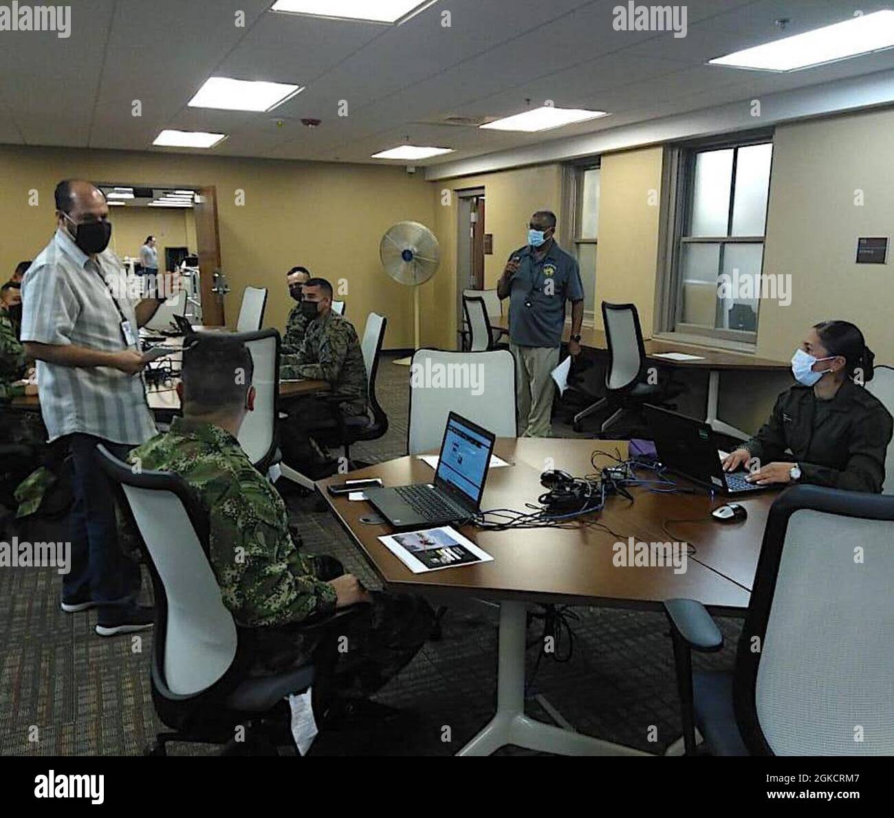 Mr. Juan Rodriguez Gonzalez(left) and Mr. Errol Harvey from the ...