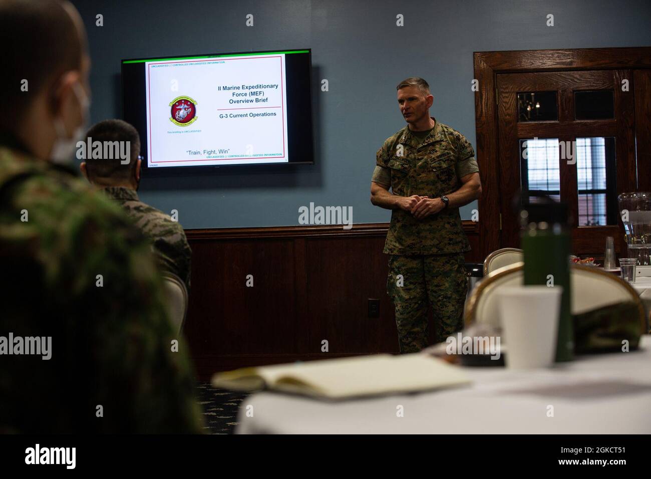 U.S. Marine Corps Col. James R. Fullwood, chief of staff for II Marine ...