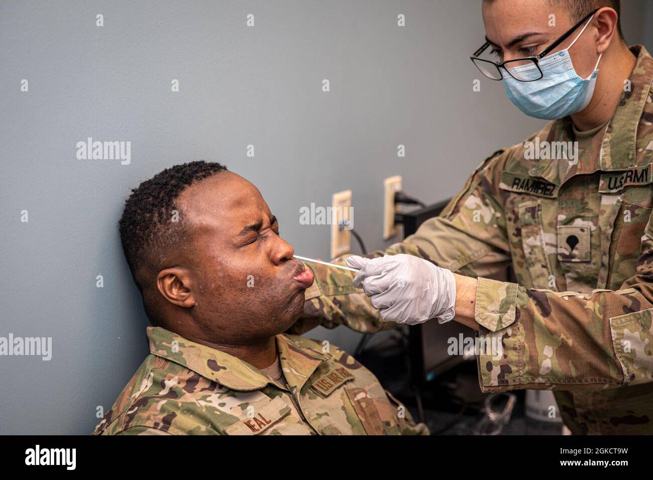 New Jersey Air National Guard, Airmen with the 108th Wing, receive a ...