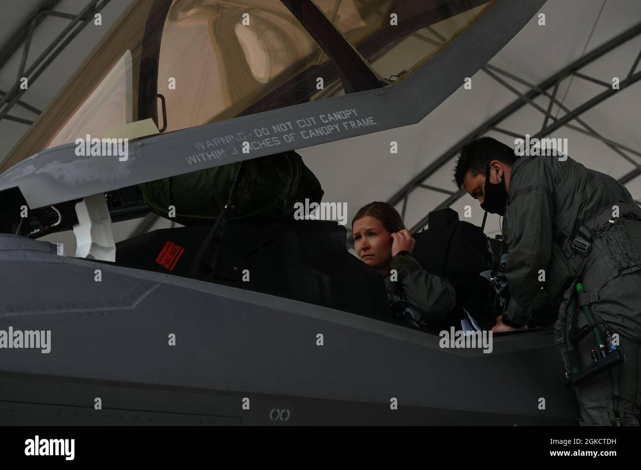 U.S. Air Force 1st Lt. Kirsten Eissman, 58th Fighter Squadron F-35A ...