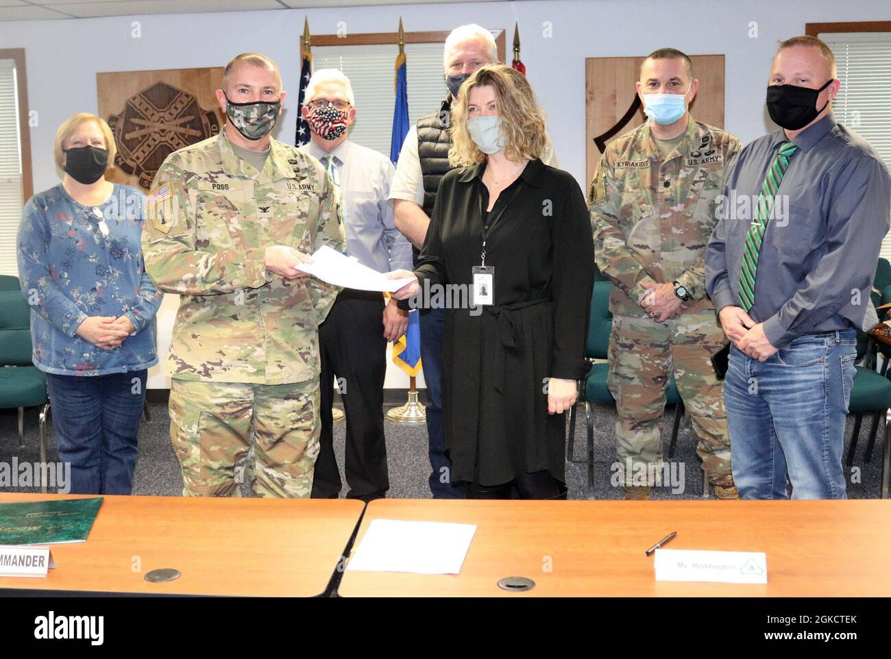 (From left) Fort McCoy Resource Management Officer Maureen Richardson ...