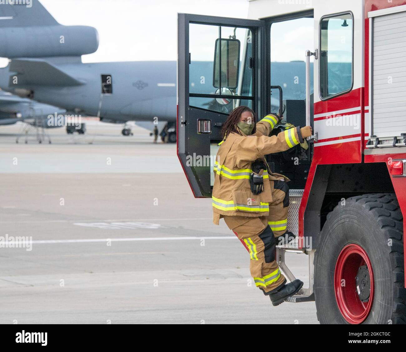 Airman 1st Class Tiara Webb, 60th Civil Engineer Squadron fire ...