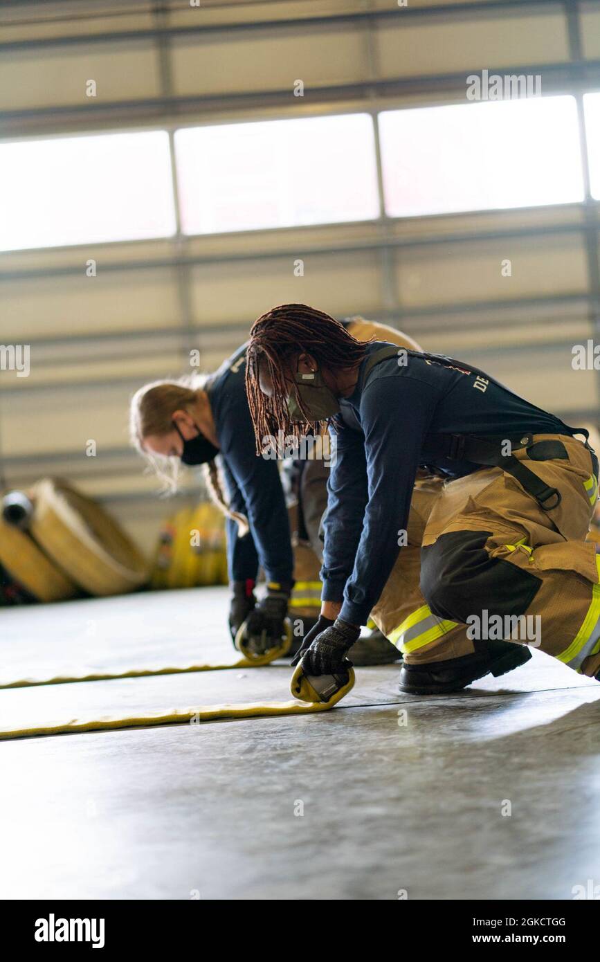 U.S. Air Force Staff Sgt. Kami Clarkson, right, and Airman 1st Class ...
