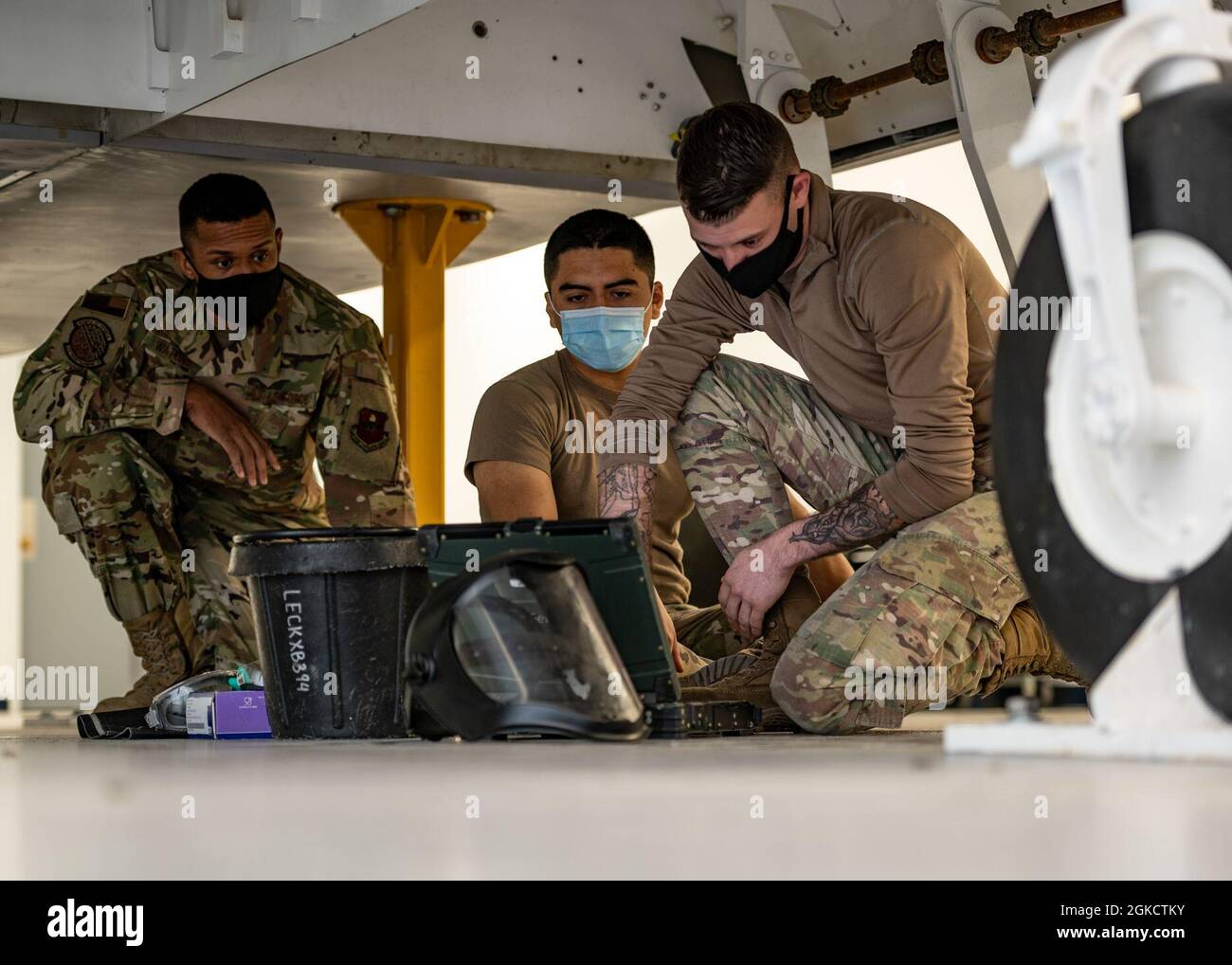 U.S. Air Force Senior Airmen Efren Estrada and Airman First Class ...