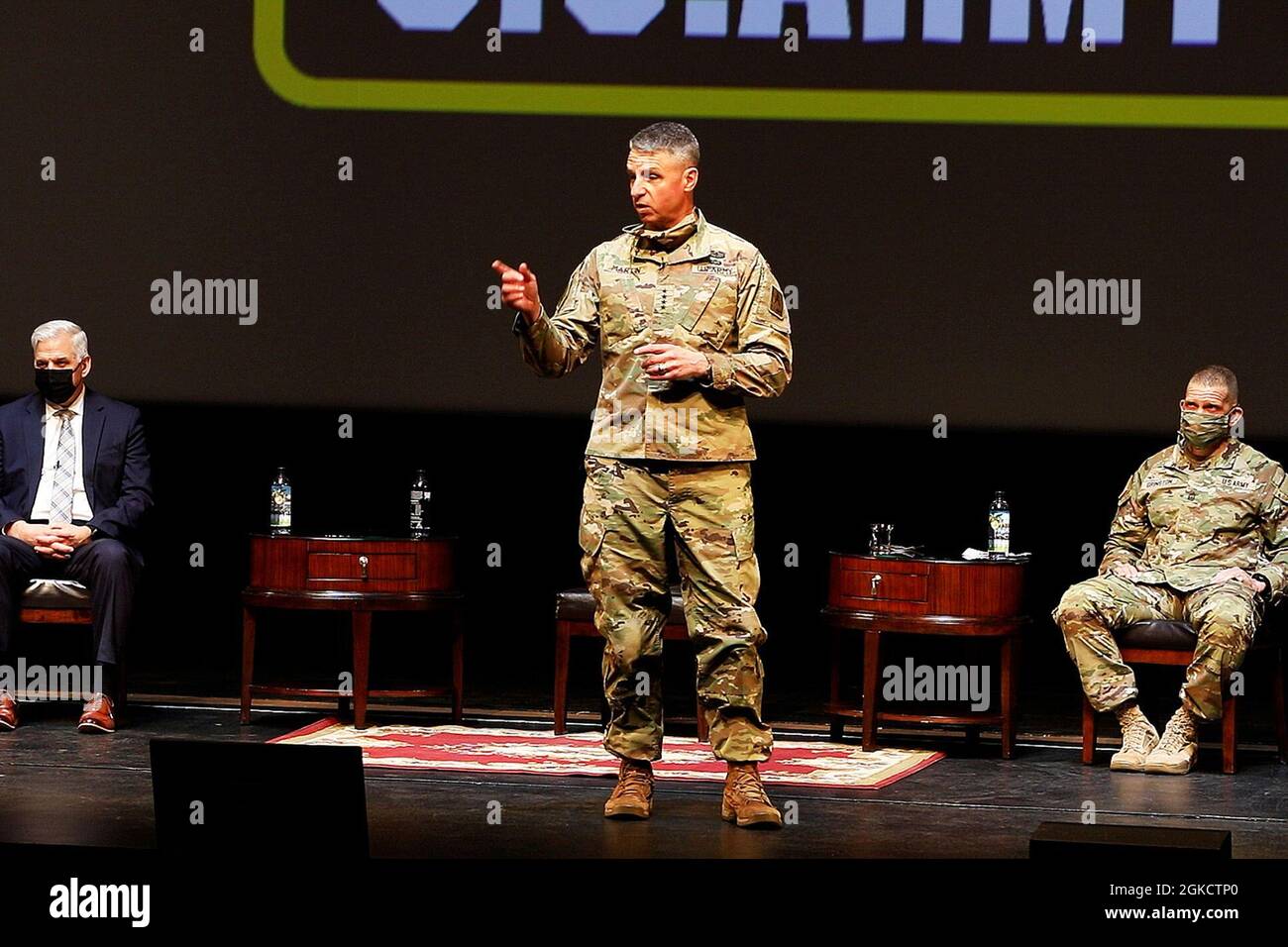 Gen. Joseph M. Martin (center), the 37th vice chief of staff of the ...