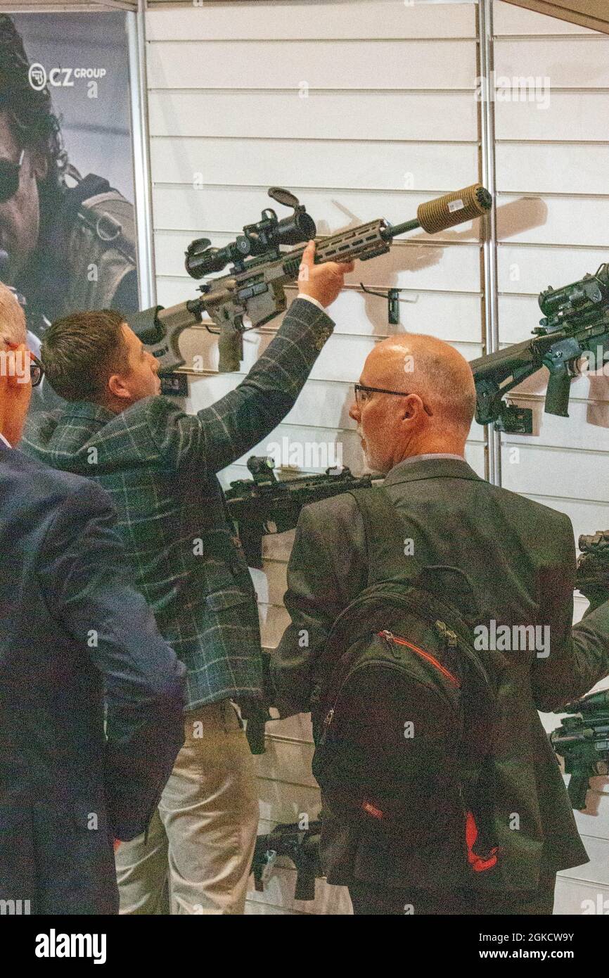 London, UK. 14th Sep, 2021. DSEI (Defence, Security Equipment ...