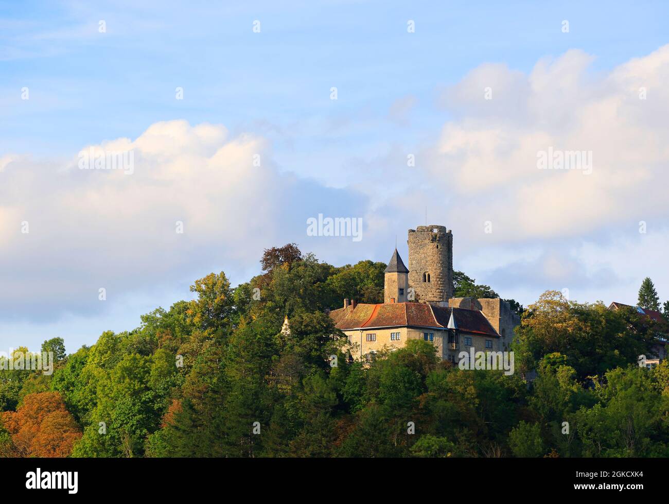 The medieval Castle Krautheim, Hohenlohe, Baden-Württemberg, Germany ...