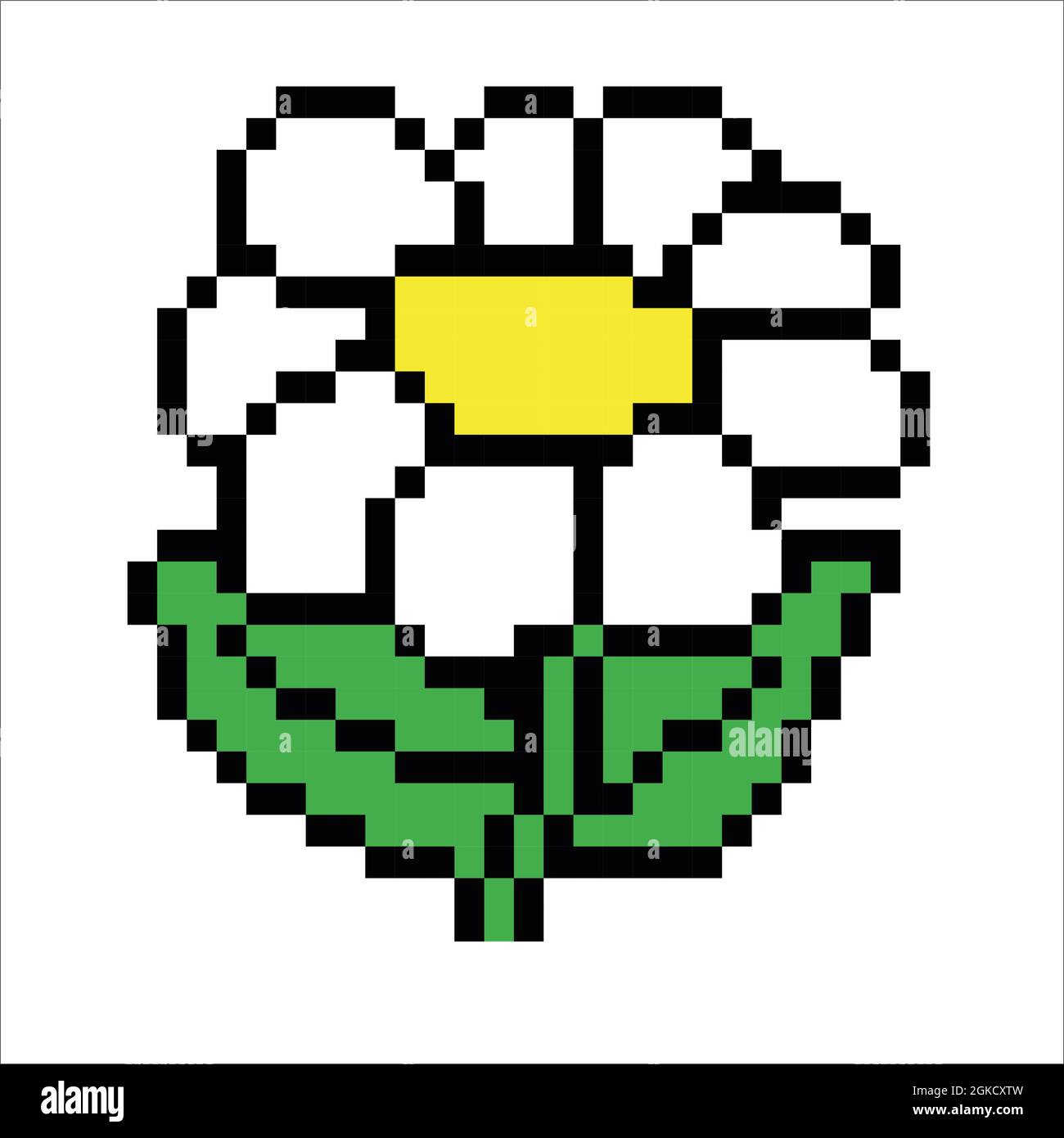 Pixel art flower hi-res stock photography and images - Alamy