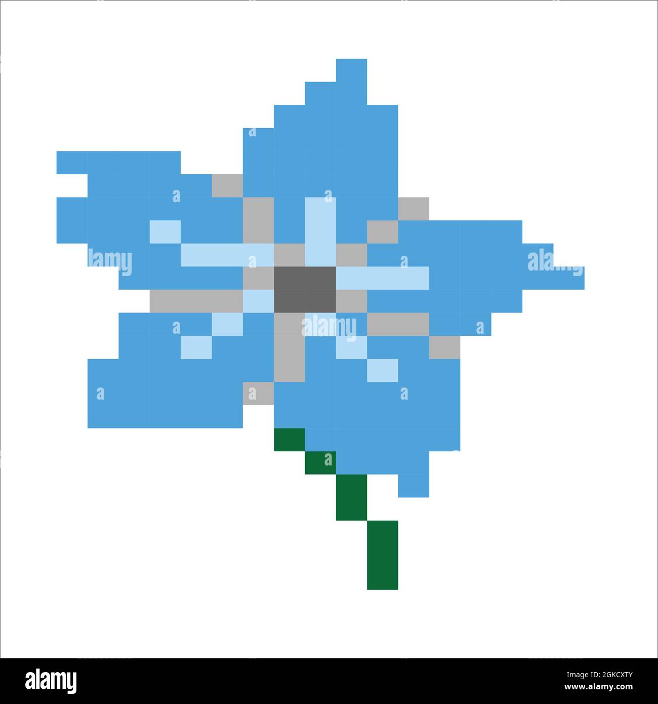 Flower Pixel Art Grid Illustration Transparent PNG 1184x1184 Free ...