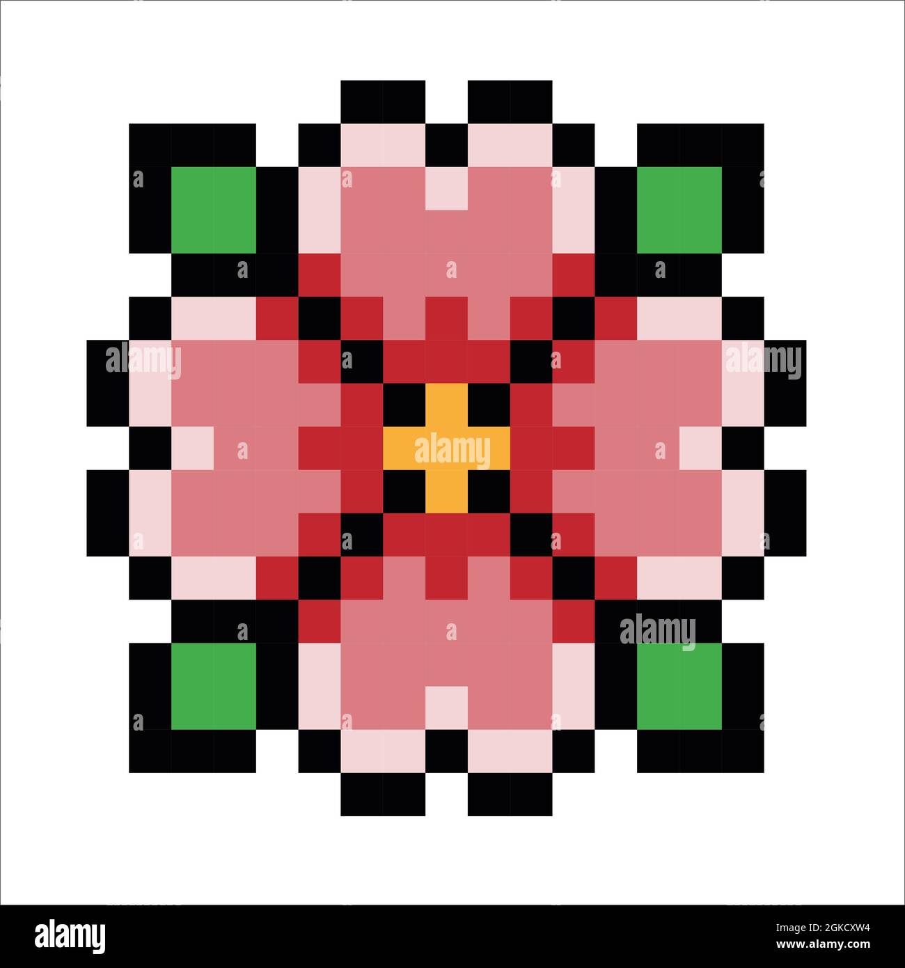 Pixel art flower hi-res stock photography and images - Alamy