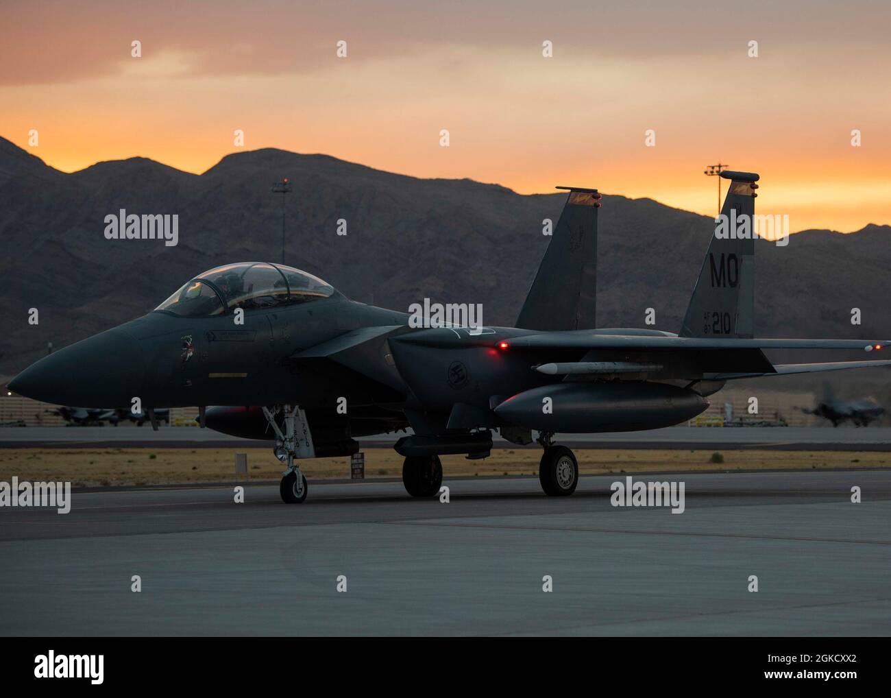 An F-15E Strike Eagle assigned to the 389th Fighter Squadron from ...