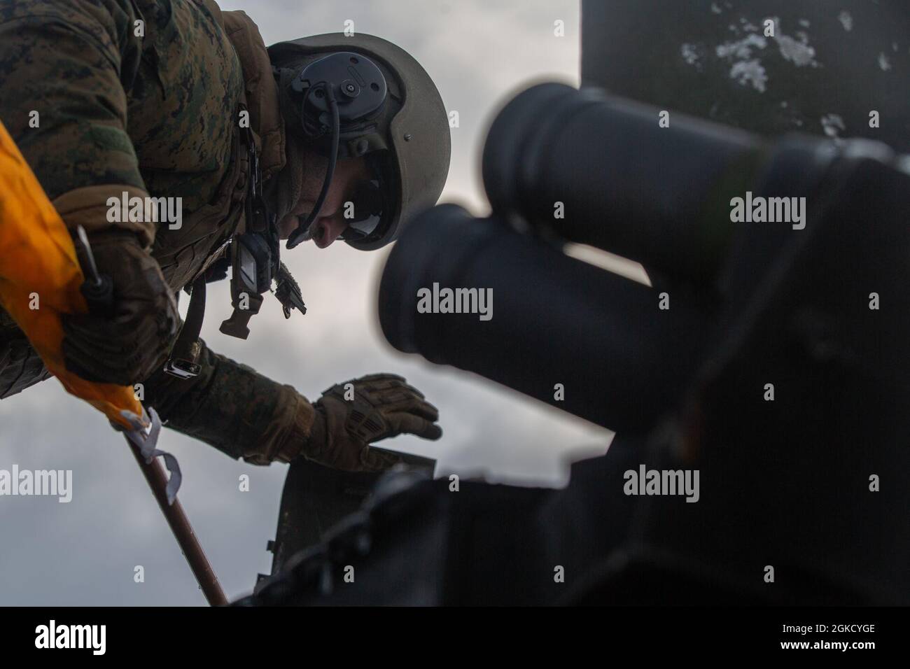 A U.S Marine with Marine Rotational Force Europe 21.1 (MRF-E), Marine ...