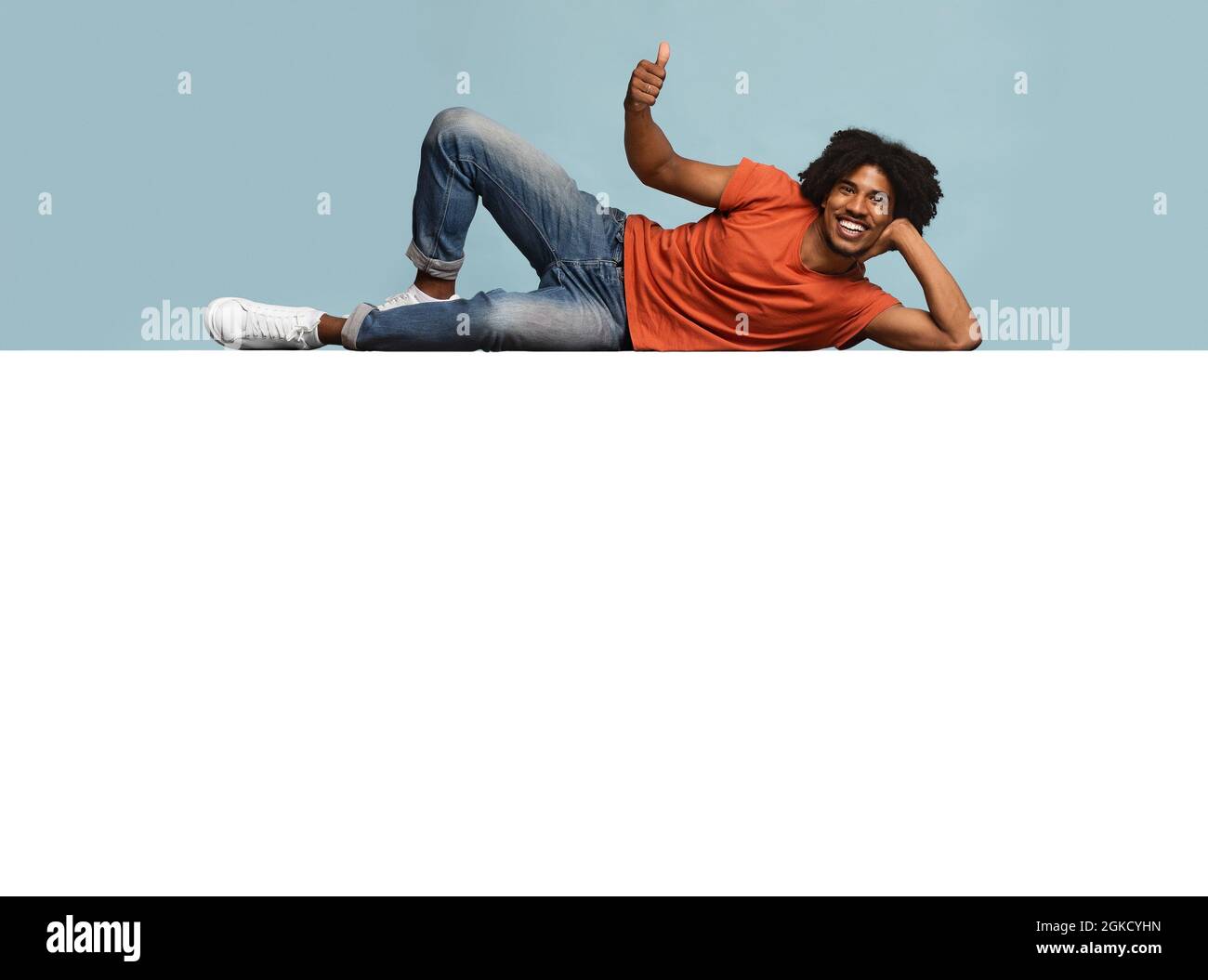 Relaxed black guy reclining hi-res stock photography and images - Alamy