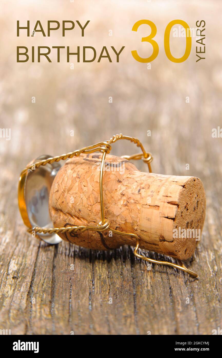 Happy congratulations to the 30th birthday Stock Photo - Alamy