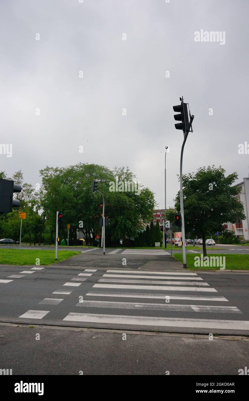 Vertical shot of semaphore on the street Stock Photo - Alamy