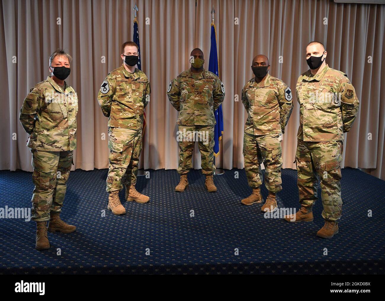 Master Sgts. Jeffrey Alt, from left, Ronald Young and Moise Francois ...