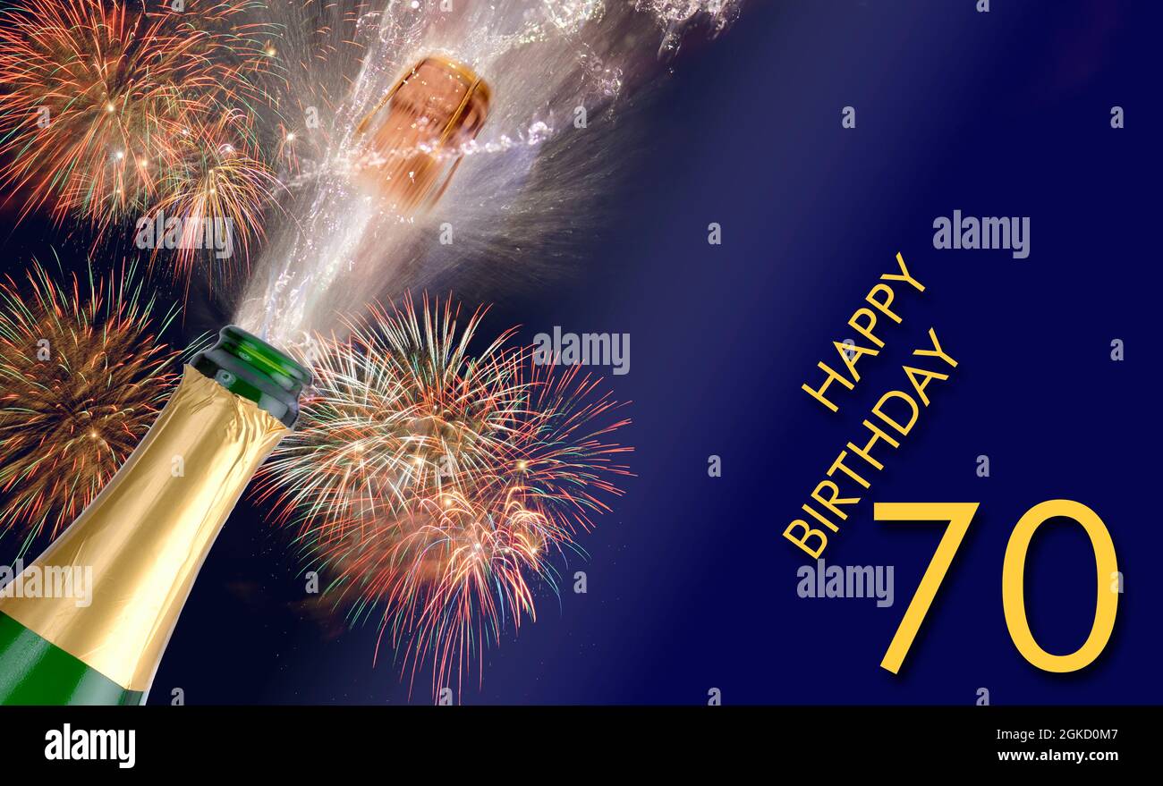 congratulations on the 70th birthday Stock Photo - Alamy