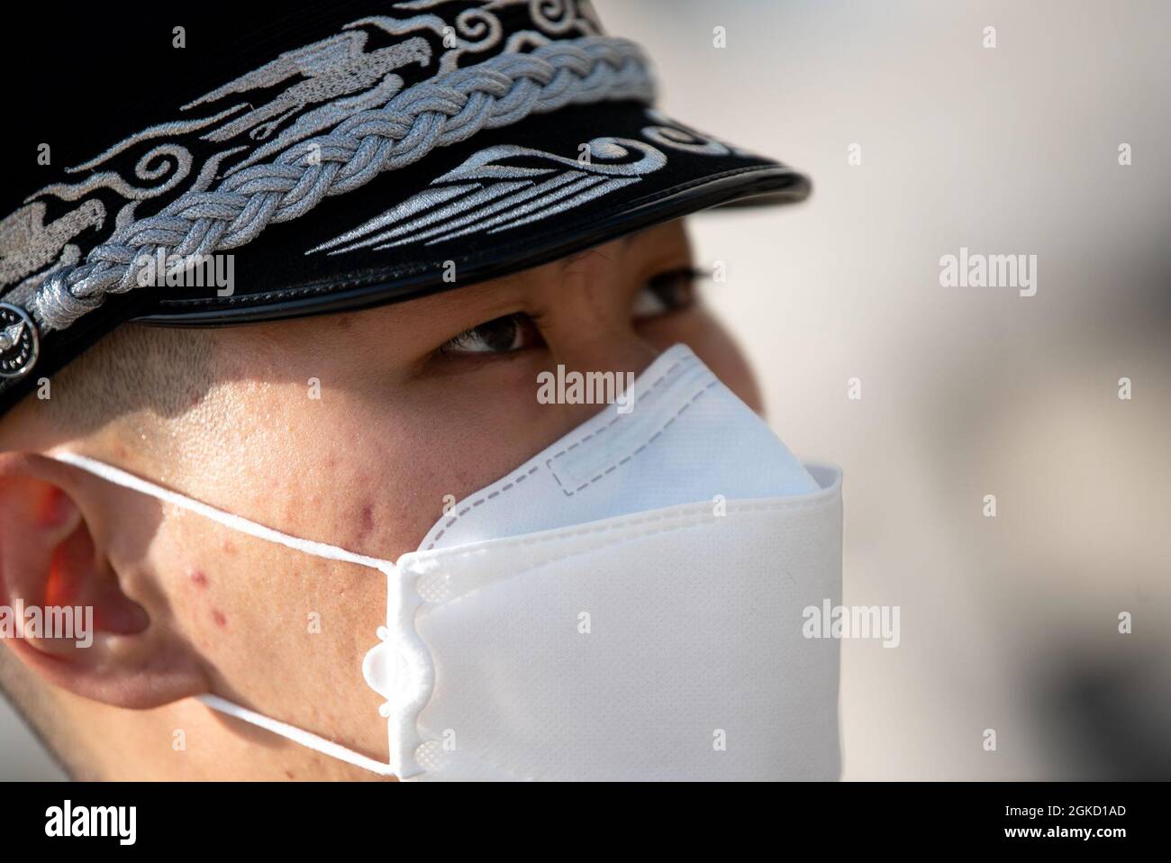 South Korean Honor Guard troops take part in the welcome ceremony for ...