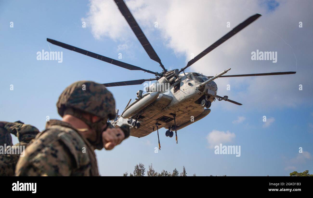 A CH-53E Super Stallion assigned to Marine Heavy Helicopter Squadron ...