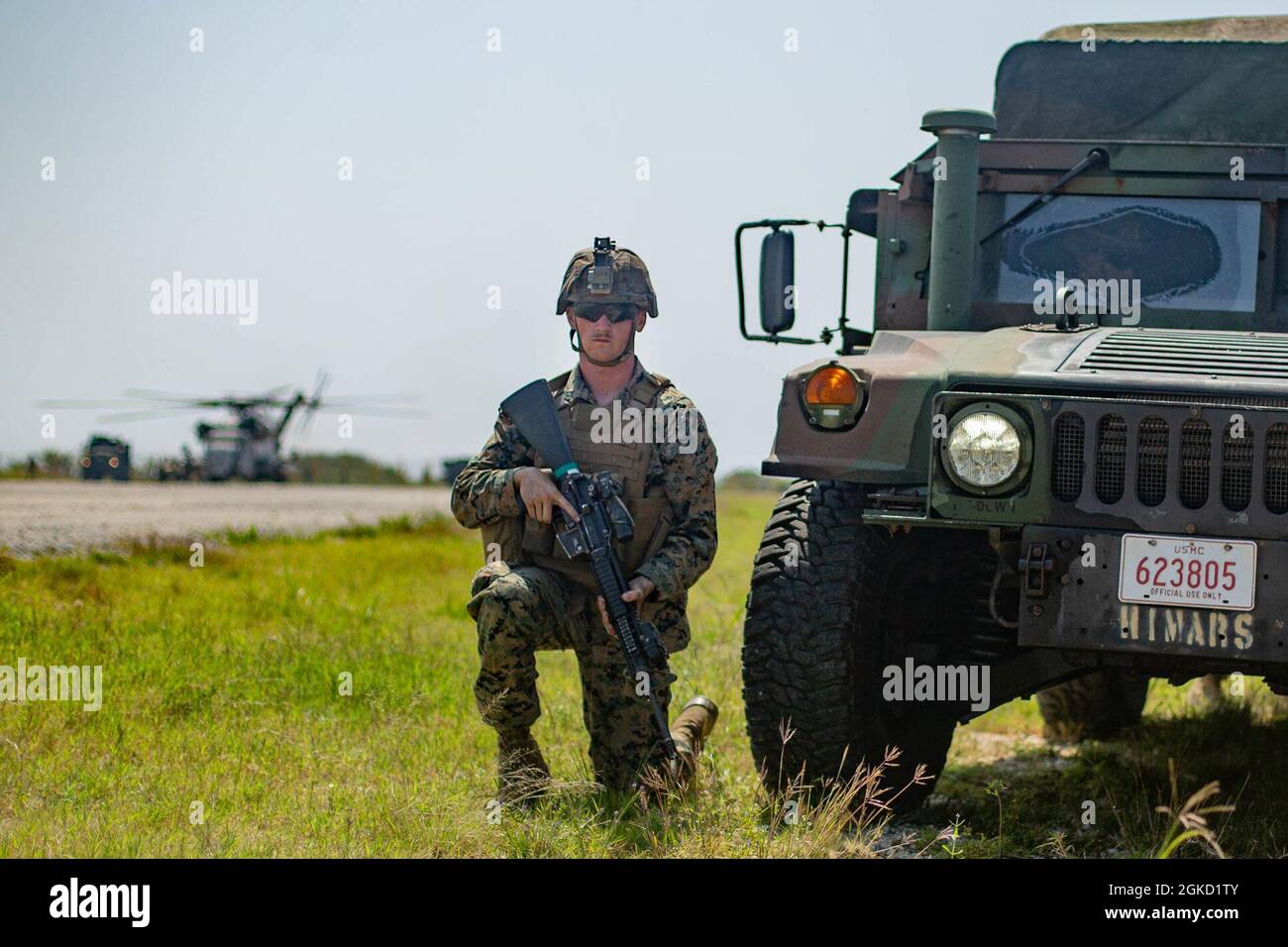 U.S. Marine Corps Lance Cpl. Joseph Scholtz, a motor transport operator ...