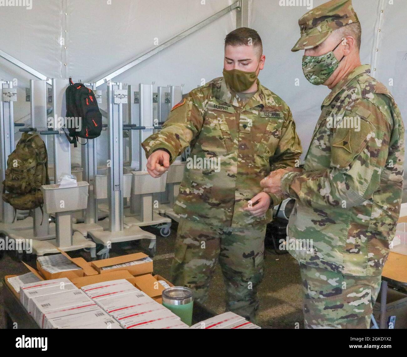 U.S. Army Spc. Liam Murphy, an M1 armored vehicle crew member assigned ...