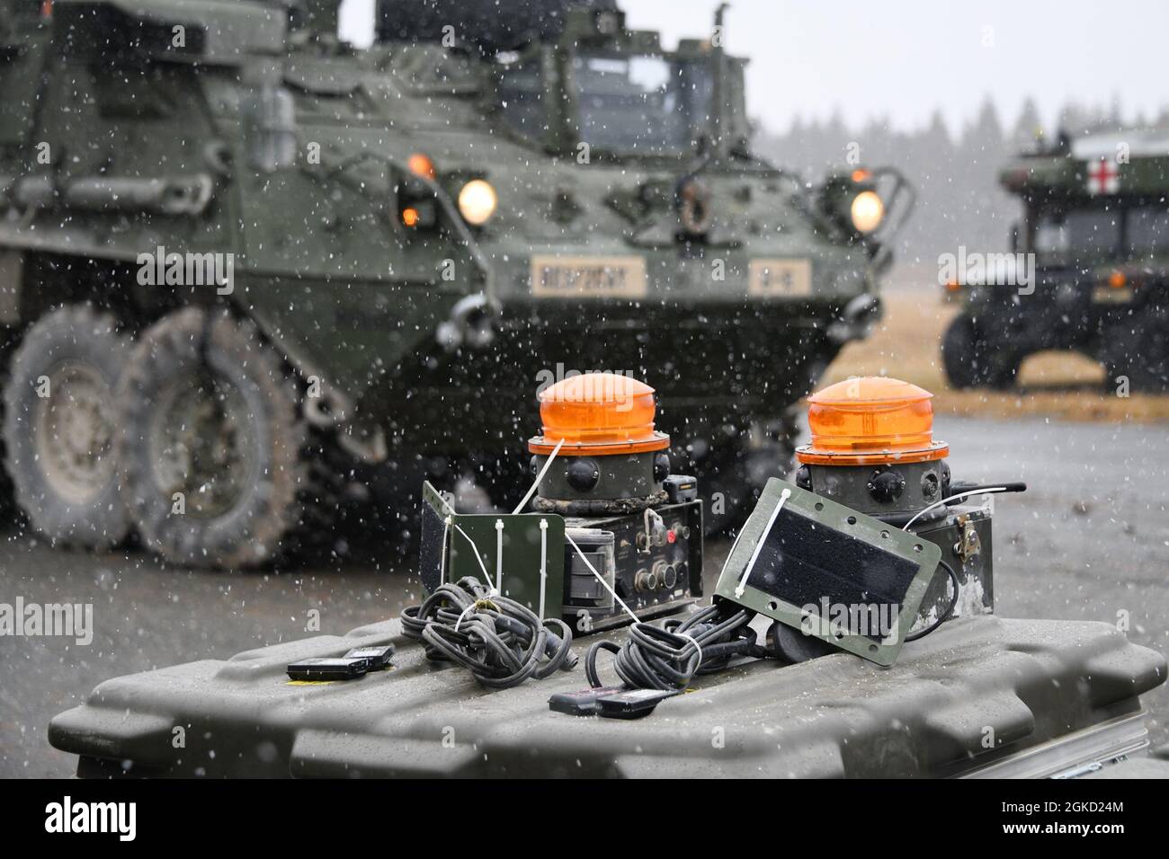 The Regimental Engineer Squadron, 2d Cavalry Regiment receives the ...