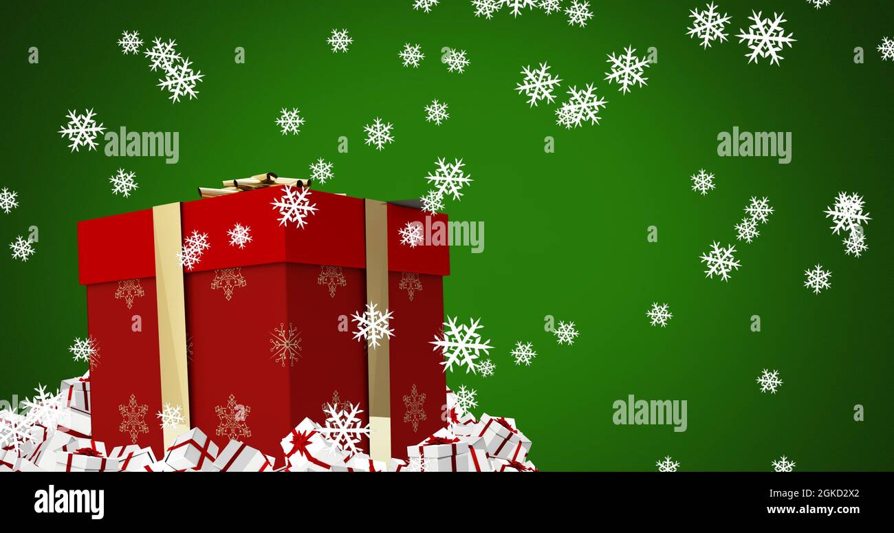 Gift falling background hi-res stock photography and images - Alamy