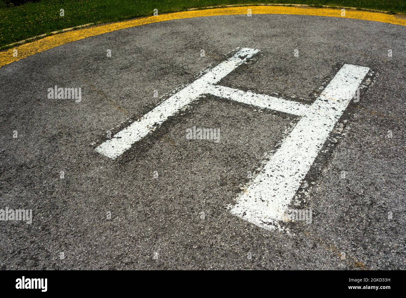 H for Heliport Stock Photo - Alamy