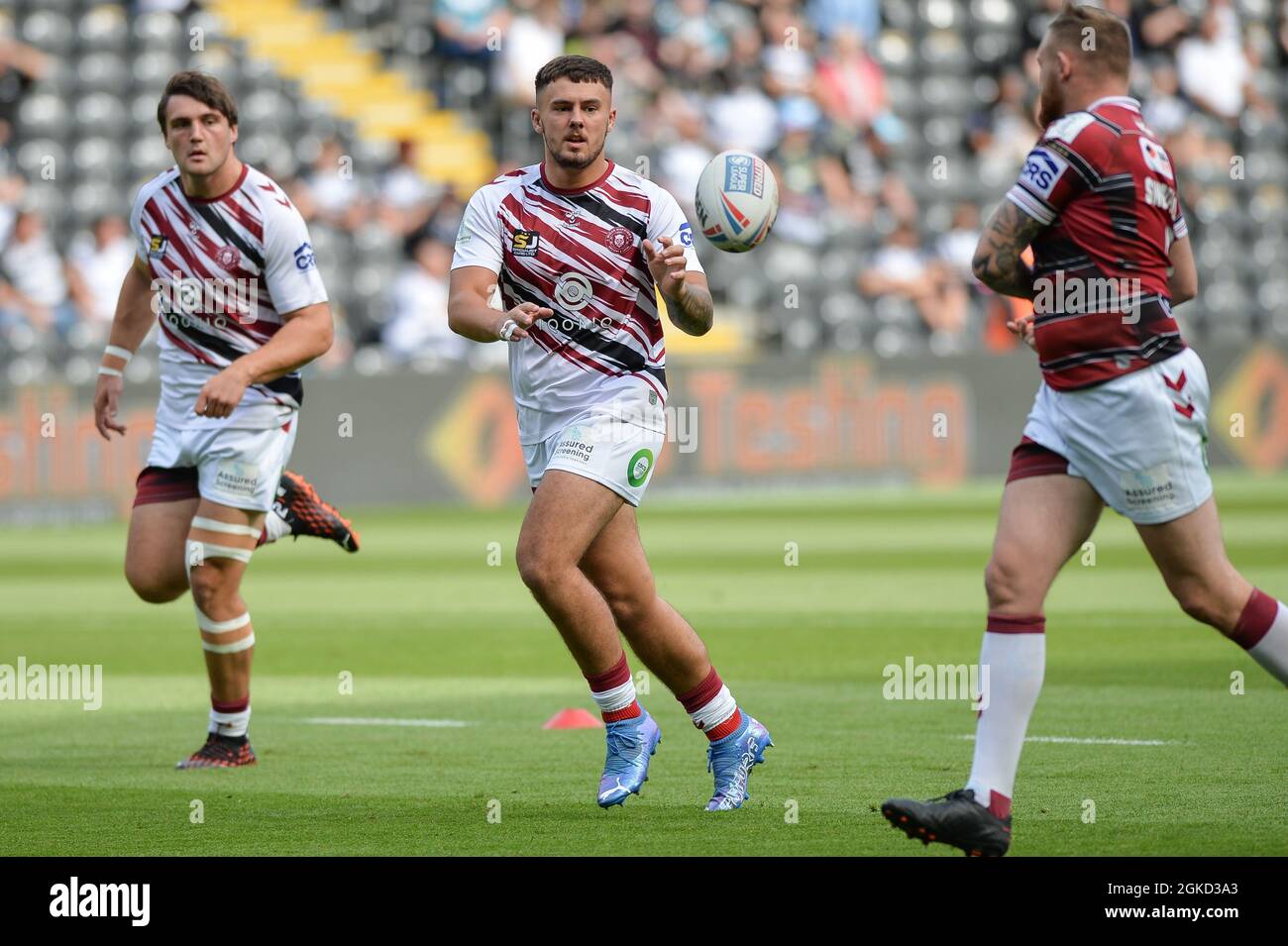 Hull, England - 11 September 2021 - Oliver Partington of Wigan Warriors ...