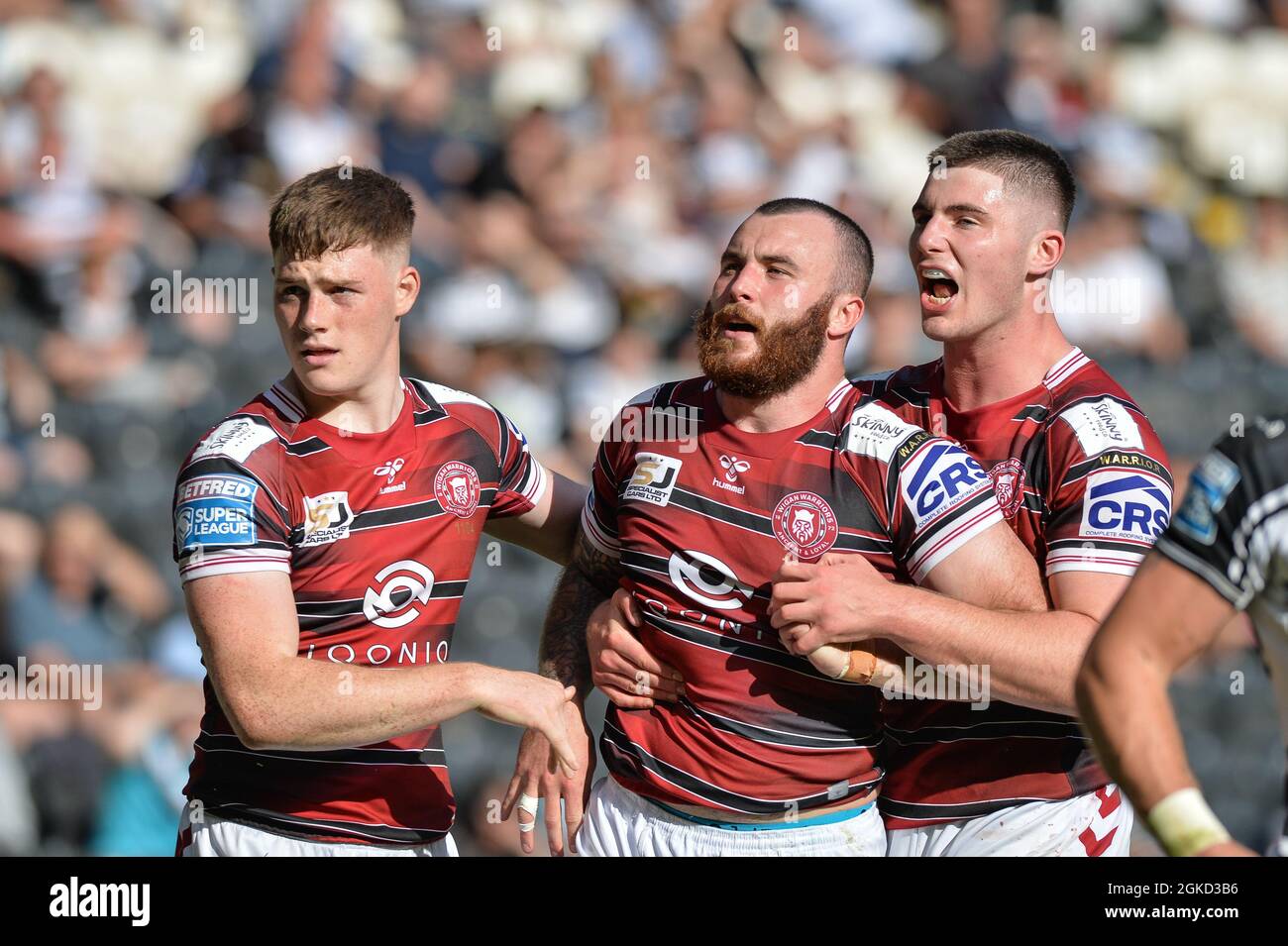 Hull, England - 11 September 2021 - Jake Bibby of Wigan Warriors ...