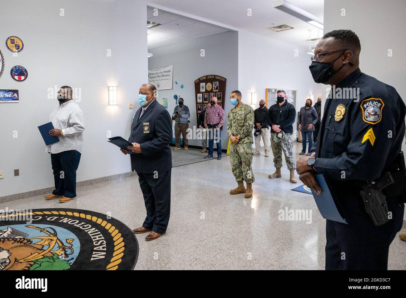 WASHINGTON, DC (March 17, 2021) – Naval Support Activity personnel ...