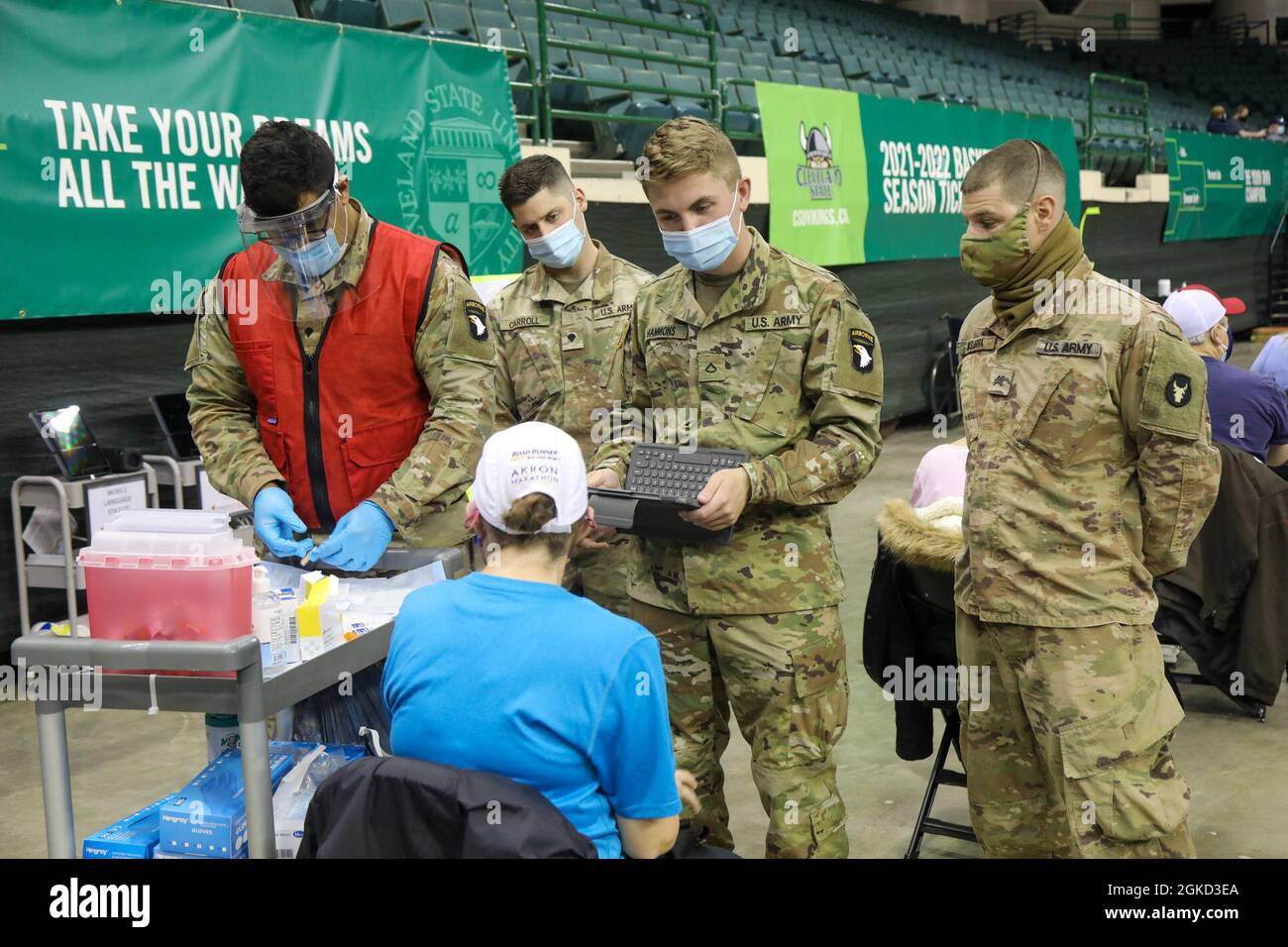 U.S. Army Soldiers assigned to 101st Airborne Division and Ohio ...