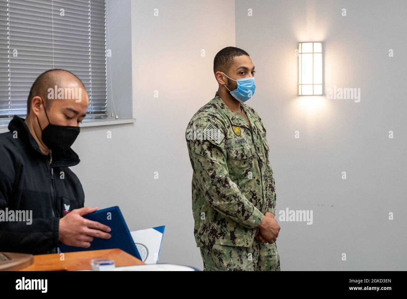 WASHINGTON, DC (March 17, 2021) – Master-at-Arms 1st Class Damon Harris ...