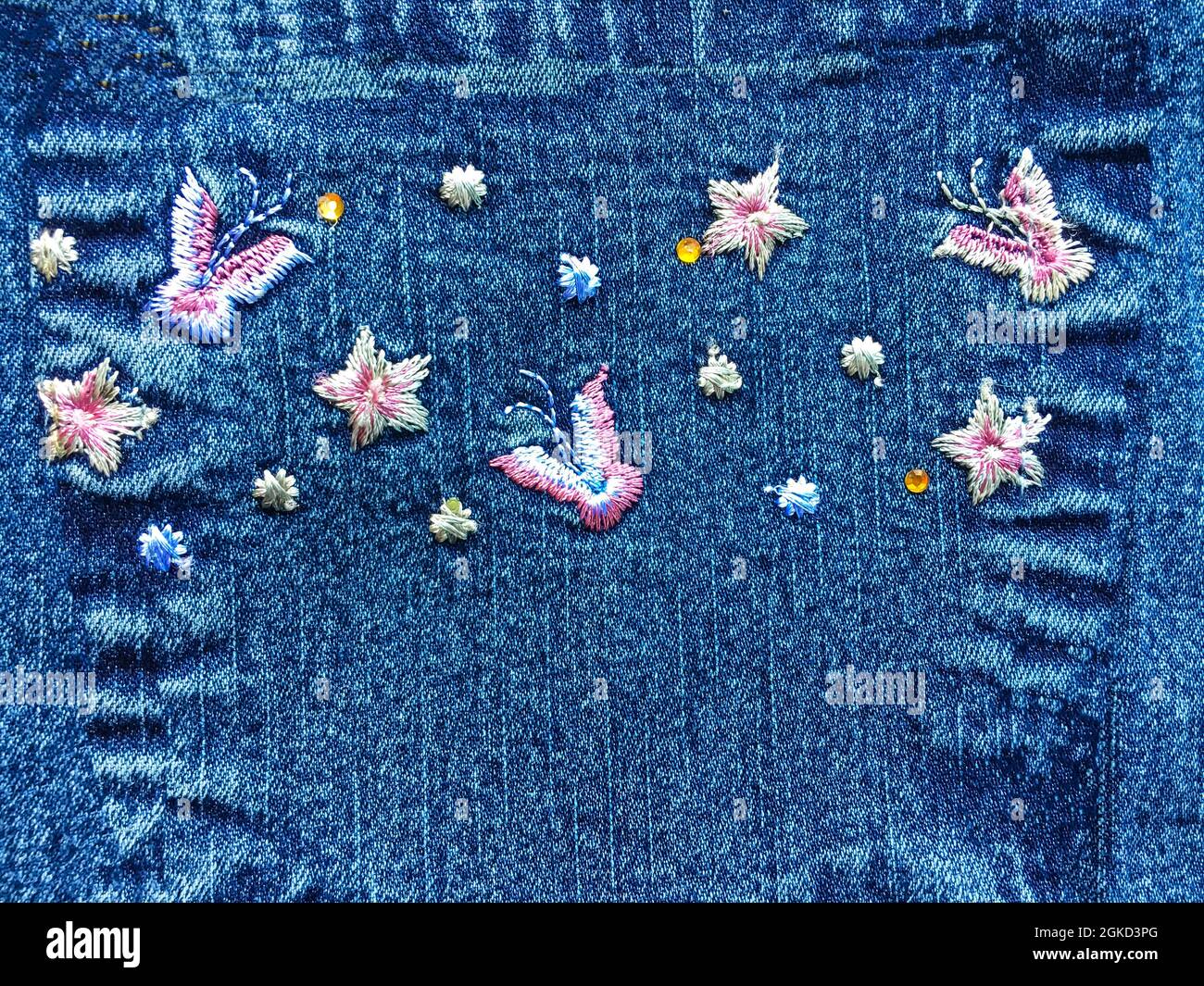 jeans fashion denim fabric background Stock Photo - Alamy