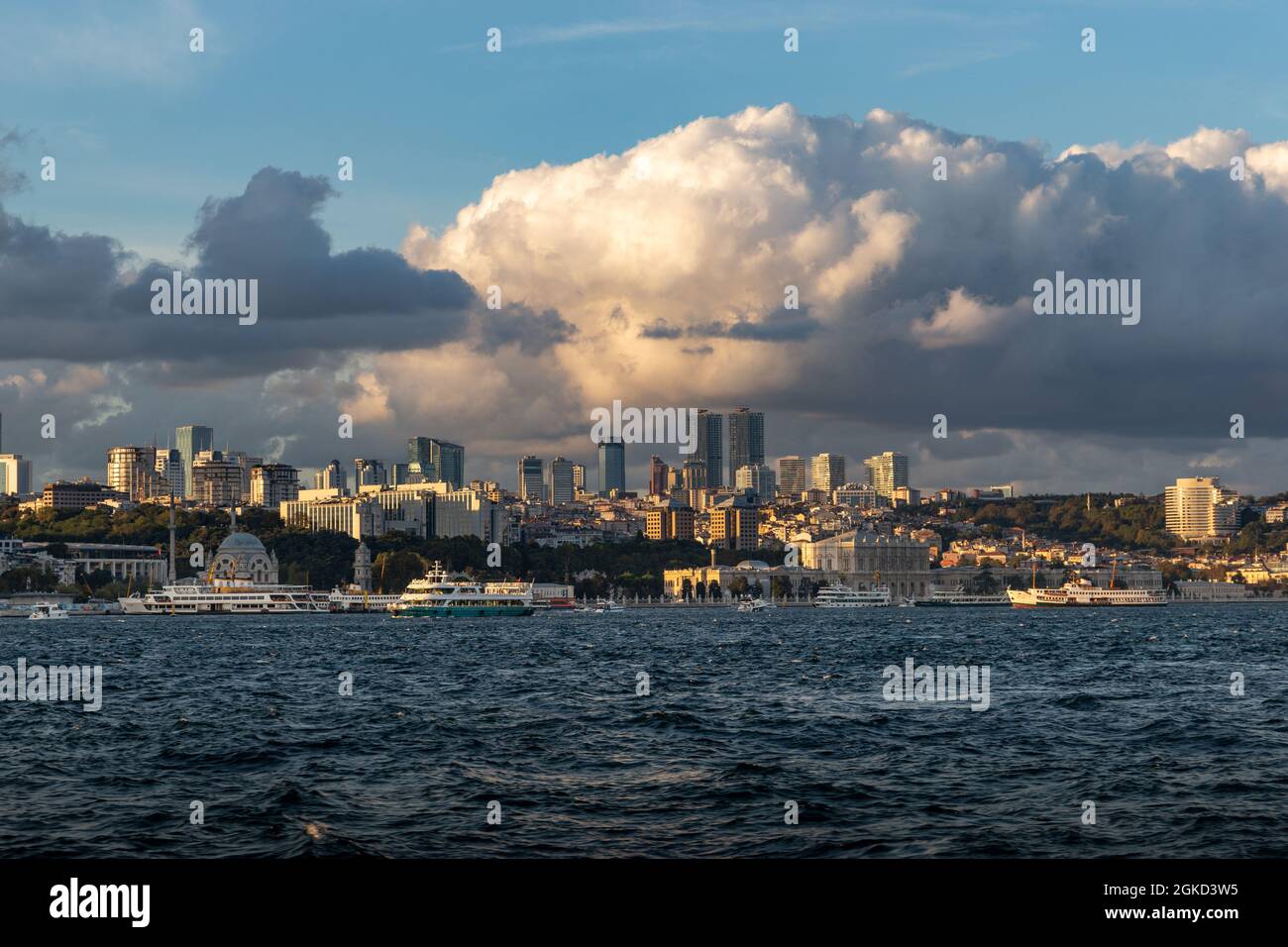 View of Istanbul with skyscrapers. Turkey Stock Photo - Alamy