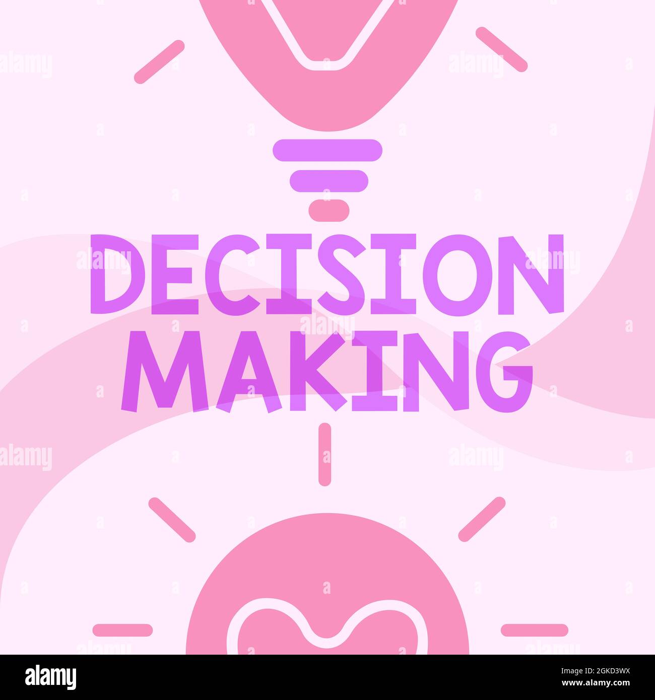 Sign displaying Decision Making. Business overview process of making ...