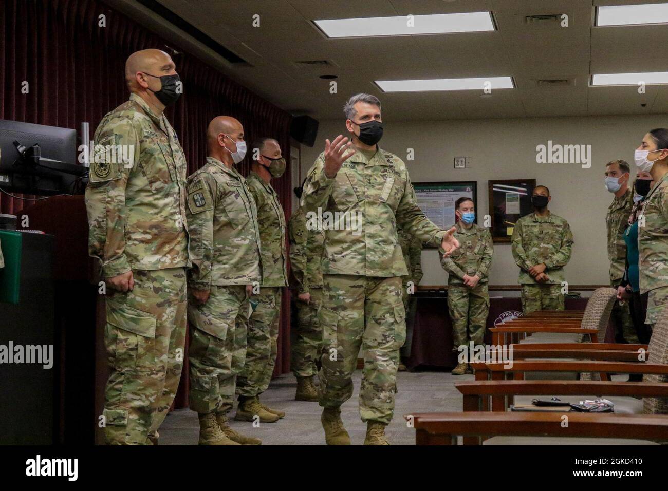 Maj. Gen Matthew McFarlane, 4th Infantry Division commanding general ...