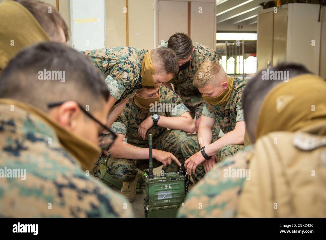 U.S. Marine students with Alpha Company, Infantry Training Battalion ...