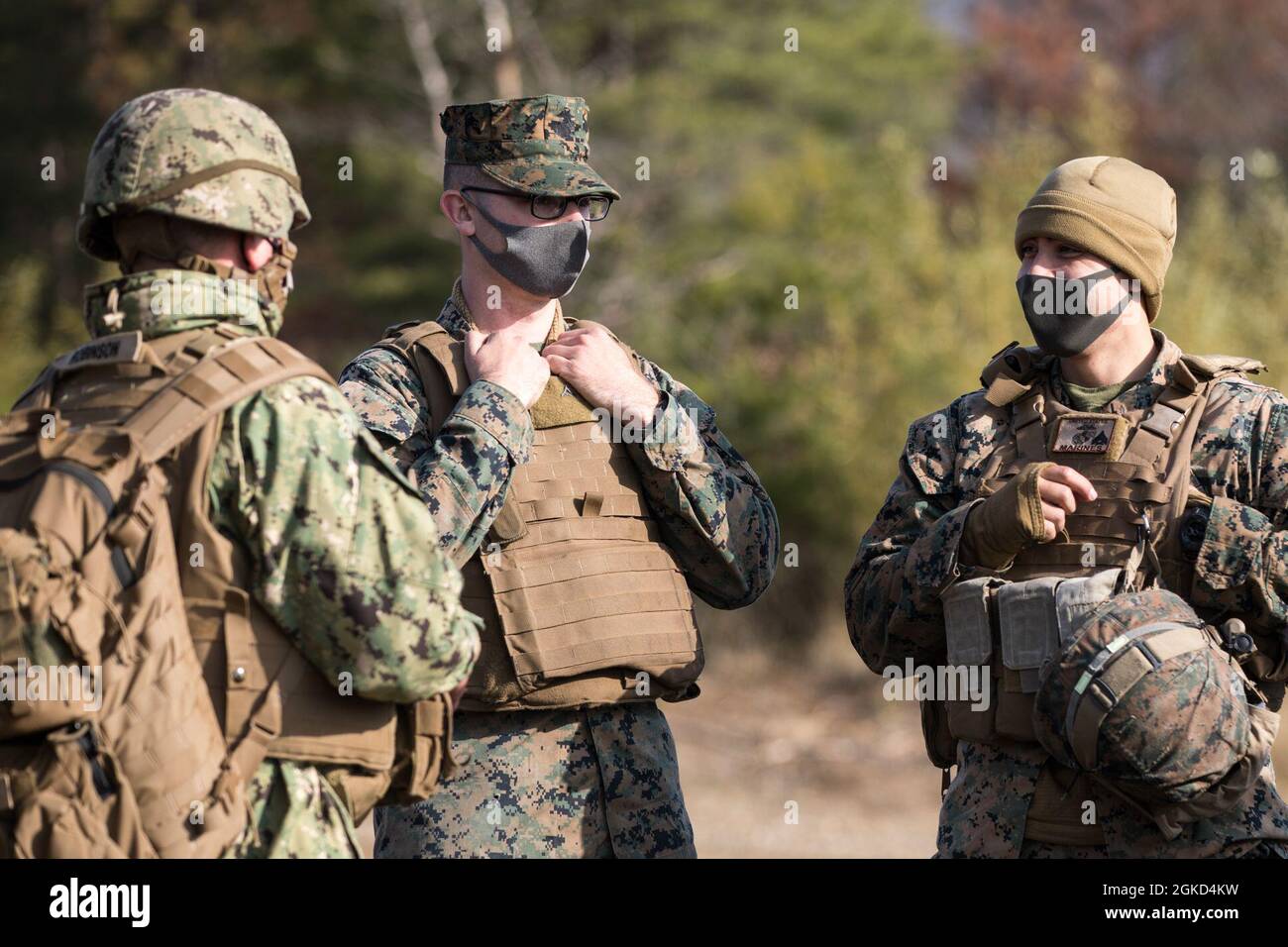 U.S. Seabees with Naval Mobile Construction Battalion 4 and Marines ...